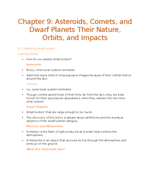 Astronomy 2-8 - Notes with class PPT images - Chapter 7: Earth and the ...
