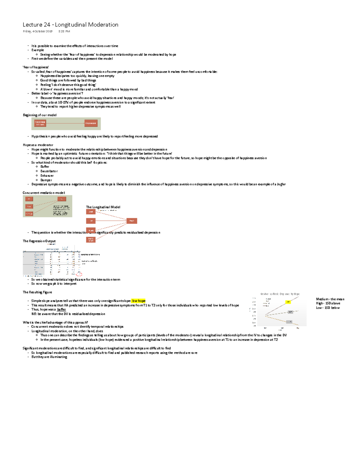 PSYC325 Lecture 24 - Longitudinal Moderation - Warning: TT: undefined function: 32 - Studocu