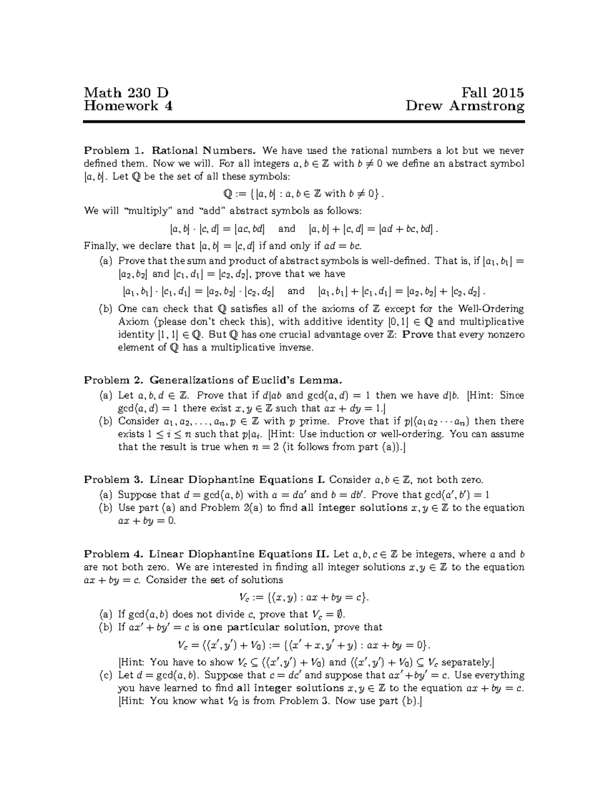 Fall 15, hw 4 - homework - Math 230 D Fall 2015 Homework 4 Drew ...