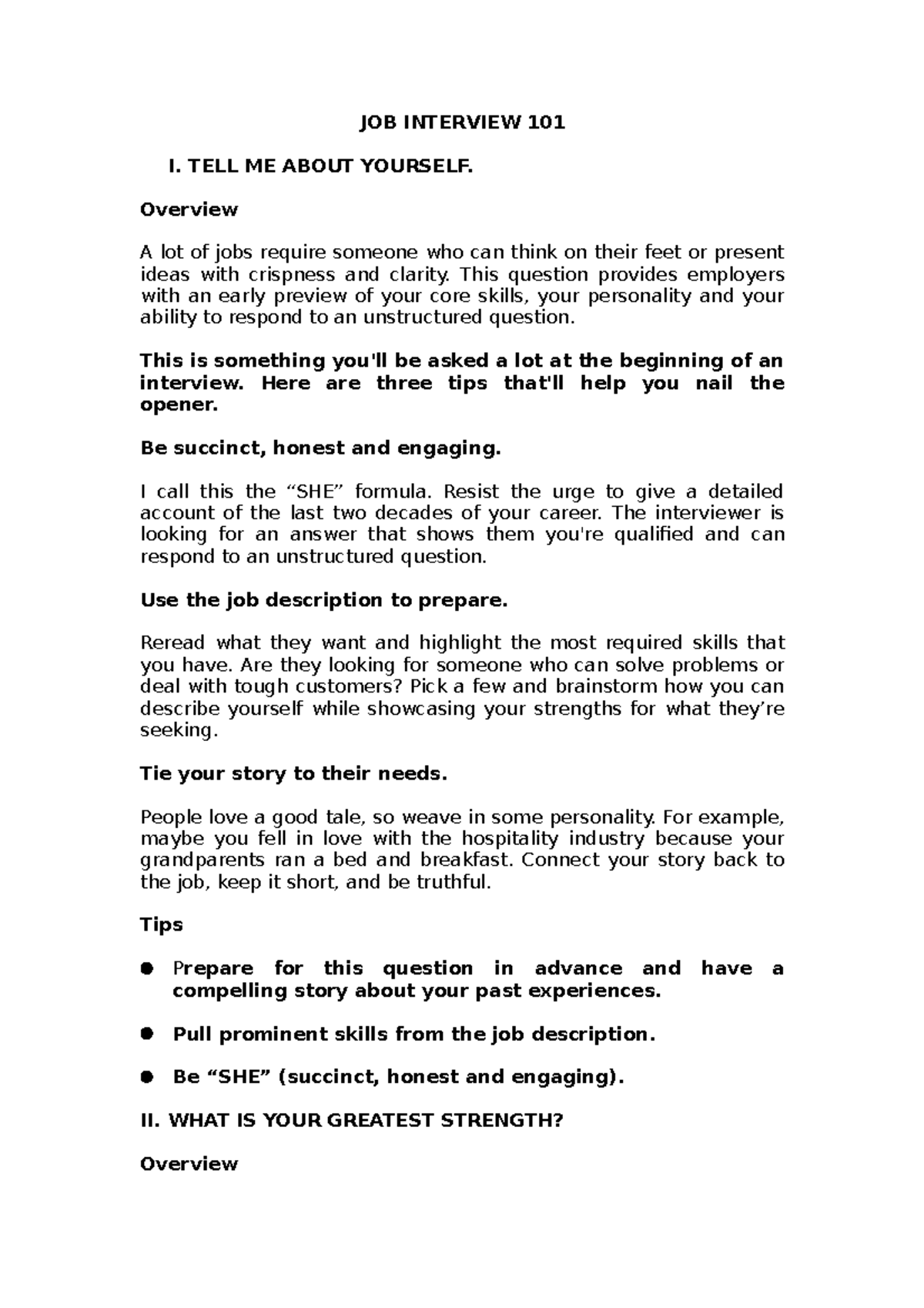 JOB Interview 101 - waal nsnsnn nansndasdas adsadasdas - JOB INTERVIEW ...