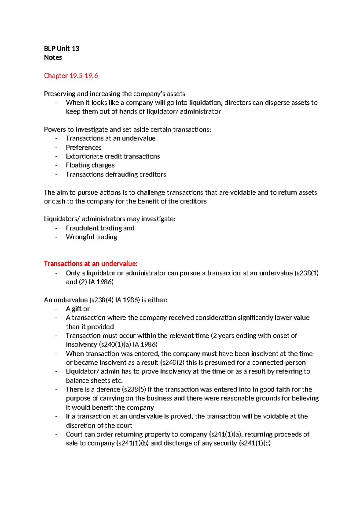 BLP Unit 13 notes - BLP Unit 13 Notes Chapter 19-19. Preserving and ...