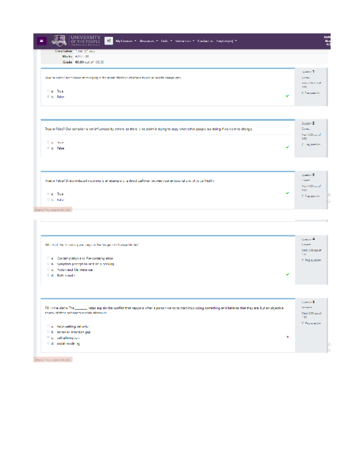 Psyc 1111 quiz 3 - The Self-Quiz gives you an opportunity to self ...