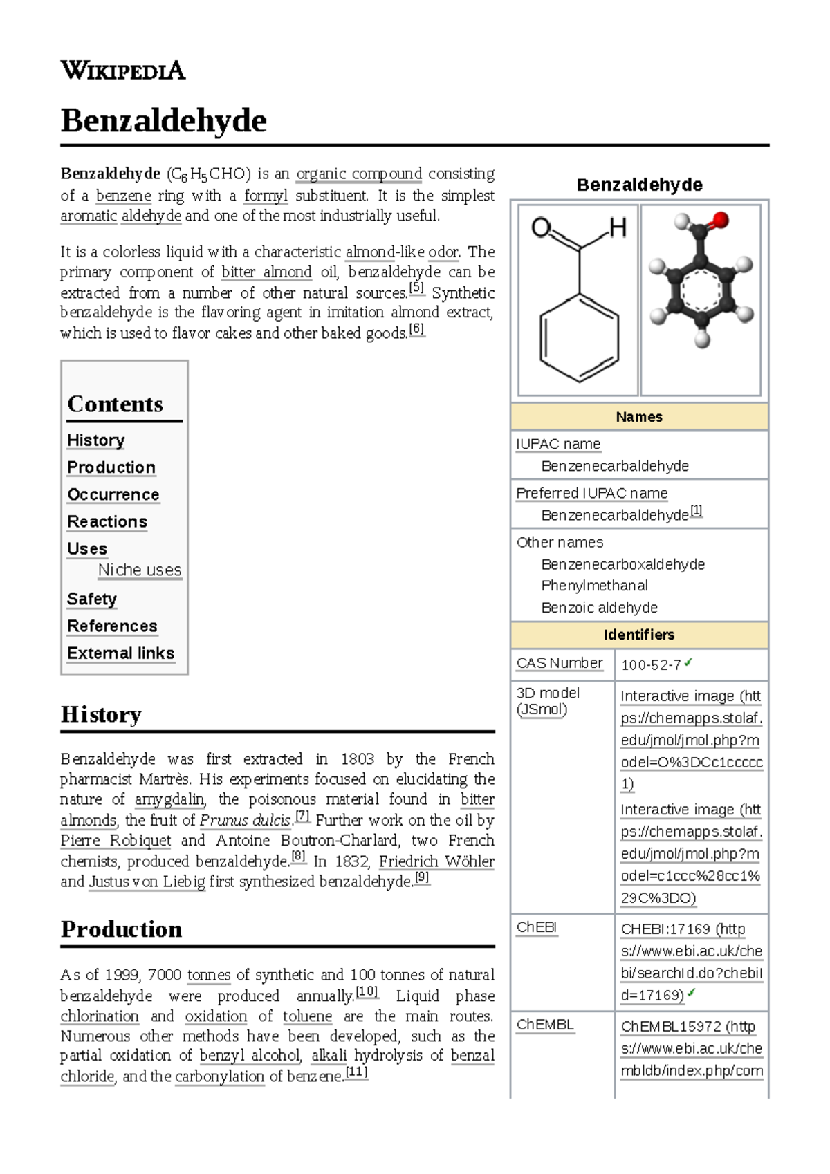 Benzaldehyde - Benzaldehyde Names IUPAC name Benzenecarbaldehyde ...