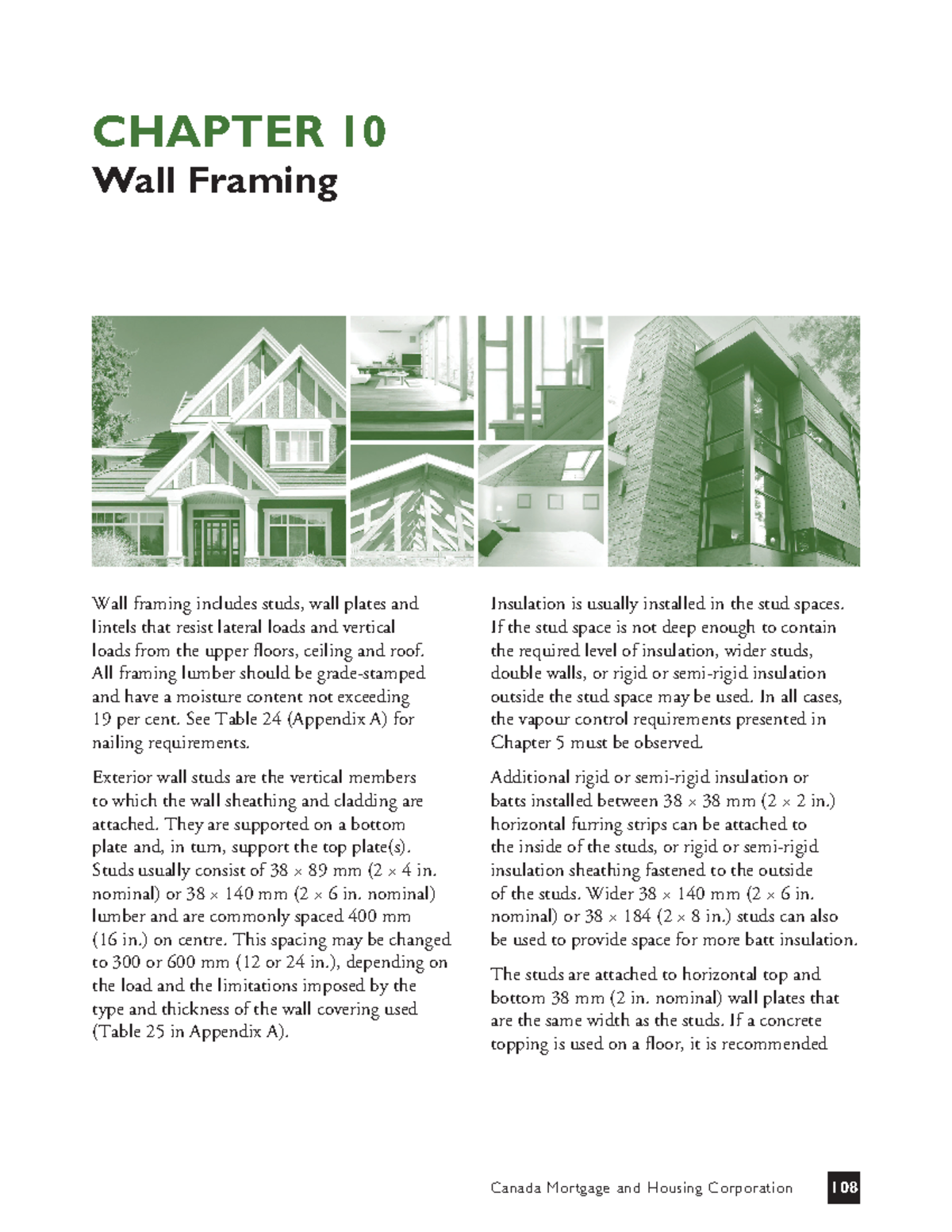 Chapter 10 Canadian Wood-Frame House Construction - Wall framing ...