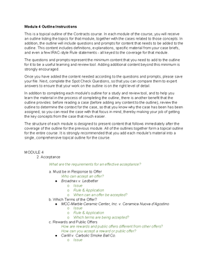 Module 3 Outline - Module 3 Instructions This is a topical outline of ...