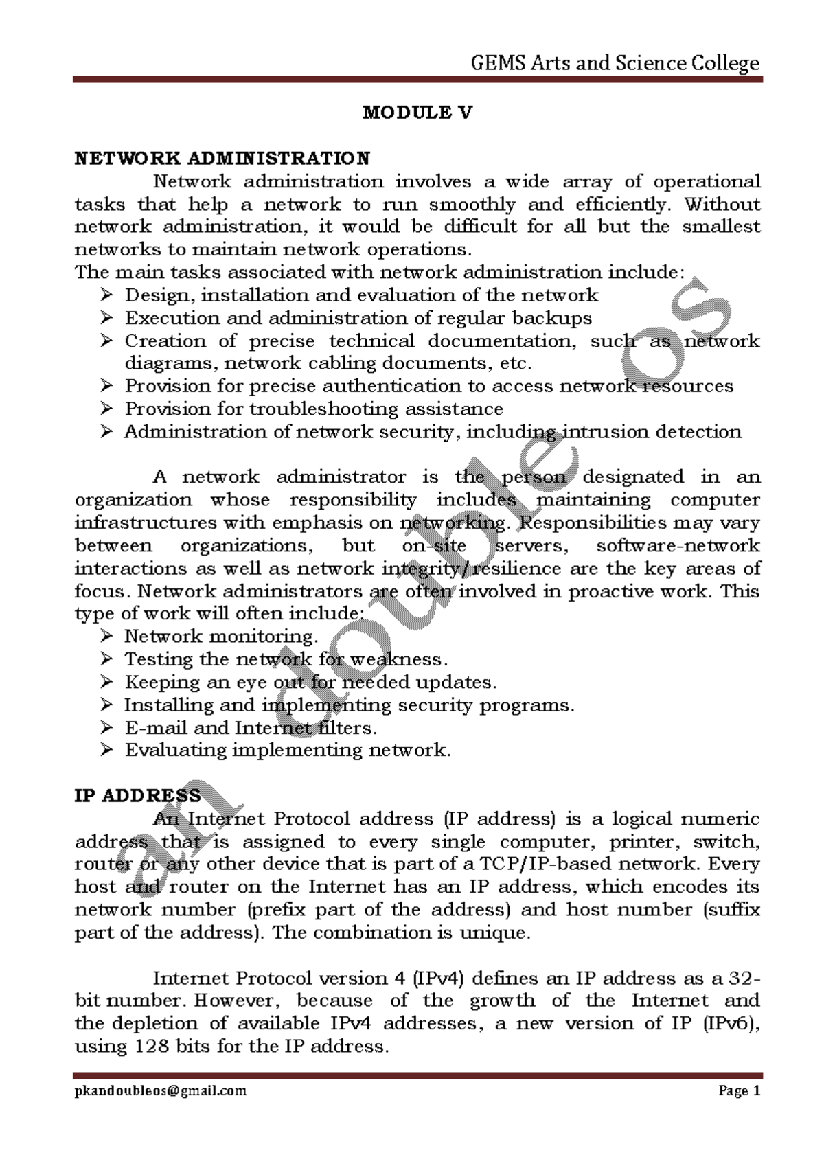 CN module 5 - Computer networks - - Studocu