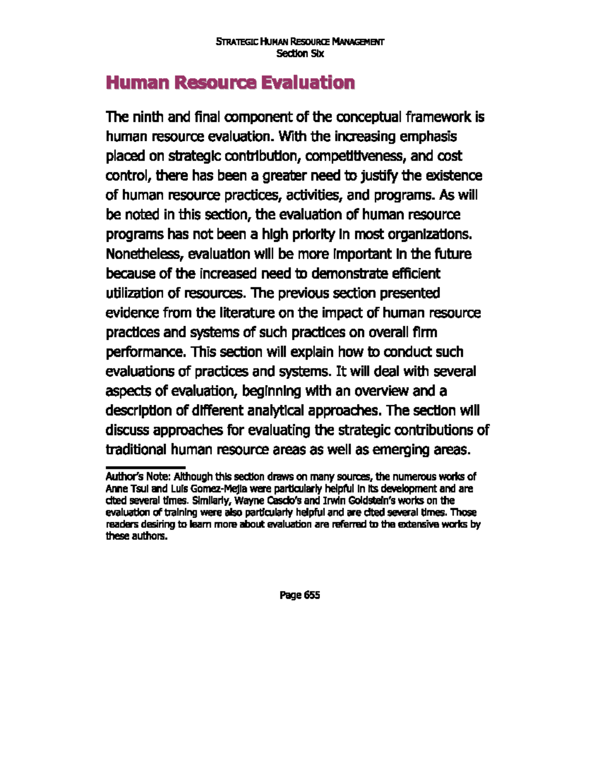 Human Resource Evaluation - Human Resource Management - Studocu