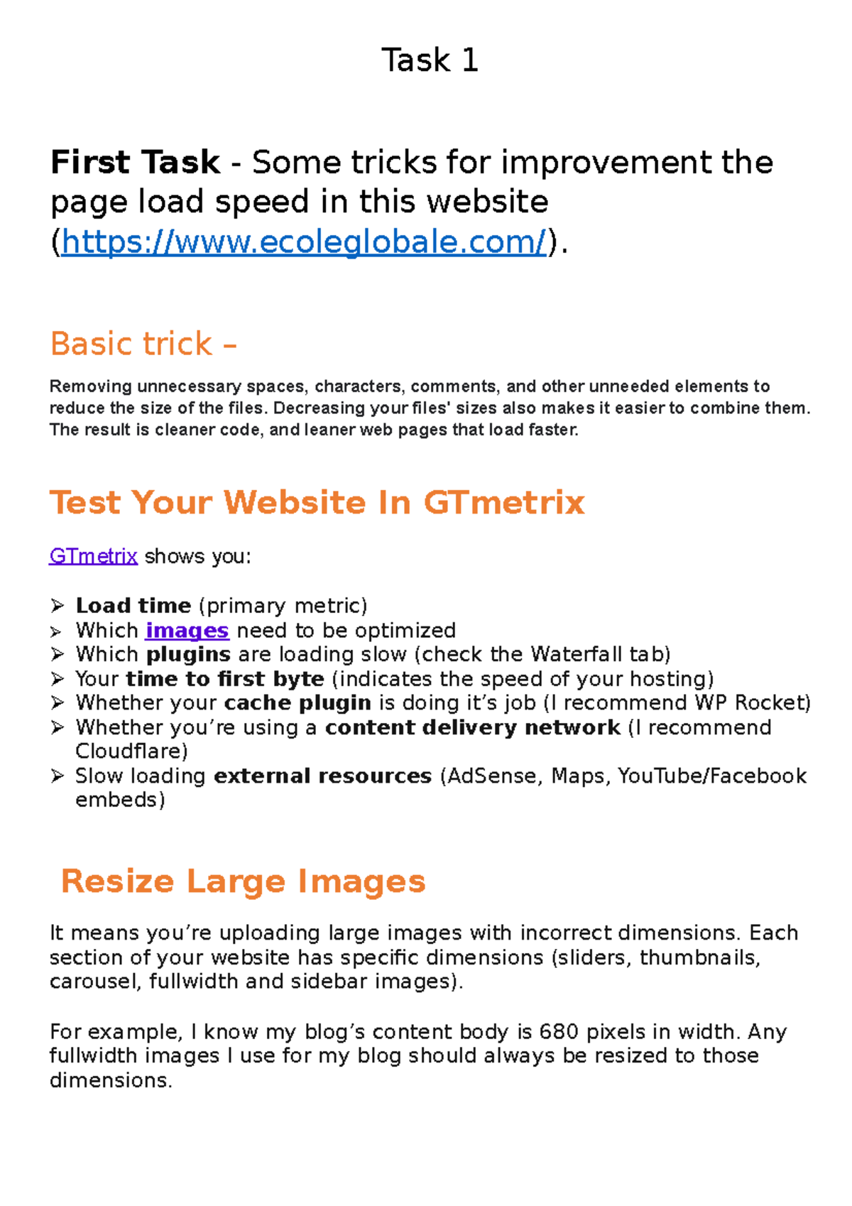 Web Development Internship - Task 1 First Task - Some tricks for ...