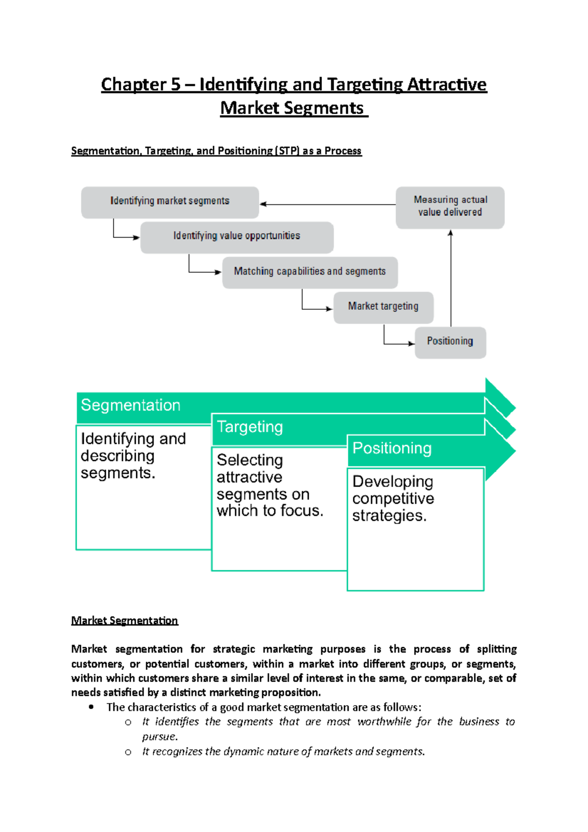 Chapter 5 – Identifying and Targeting Attractive Market Segments - The ...