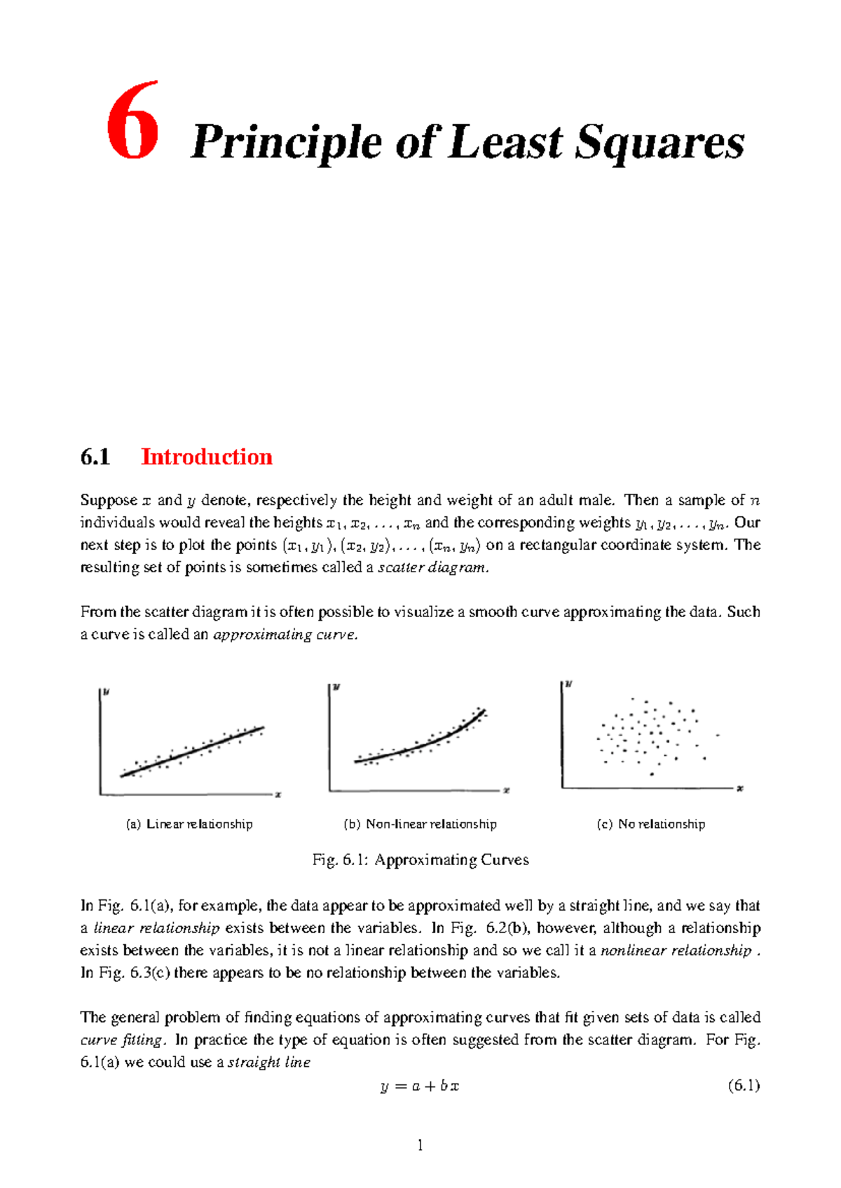 Principle of least square - 6 Principle of Least Squares Course B. (H ...