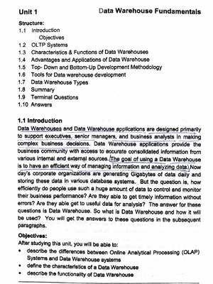 Data warehouse & Olap - Data Warehousing and Data Mining - Studocu