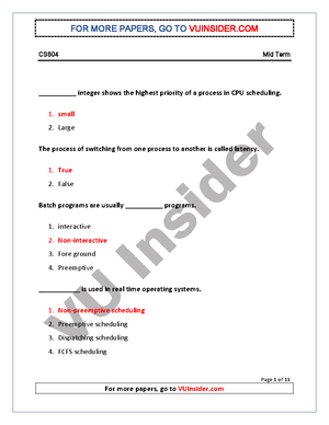 CS607 Highlighted Handout by VUAnswer - - Studocu