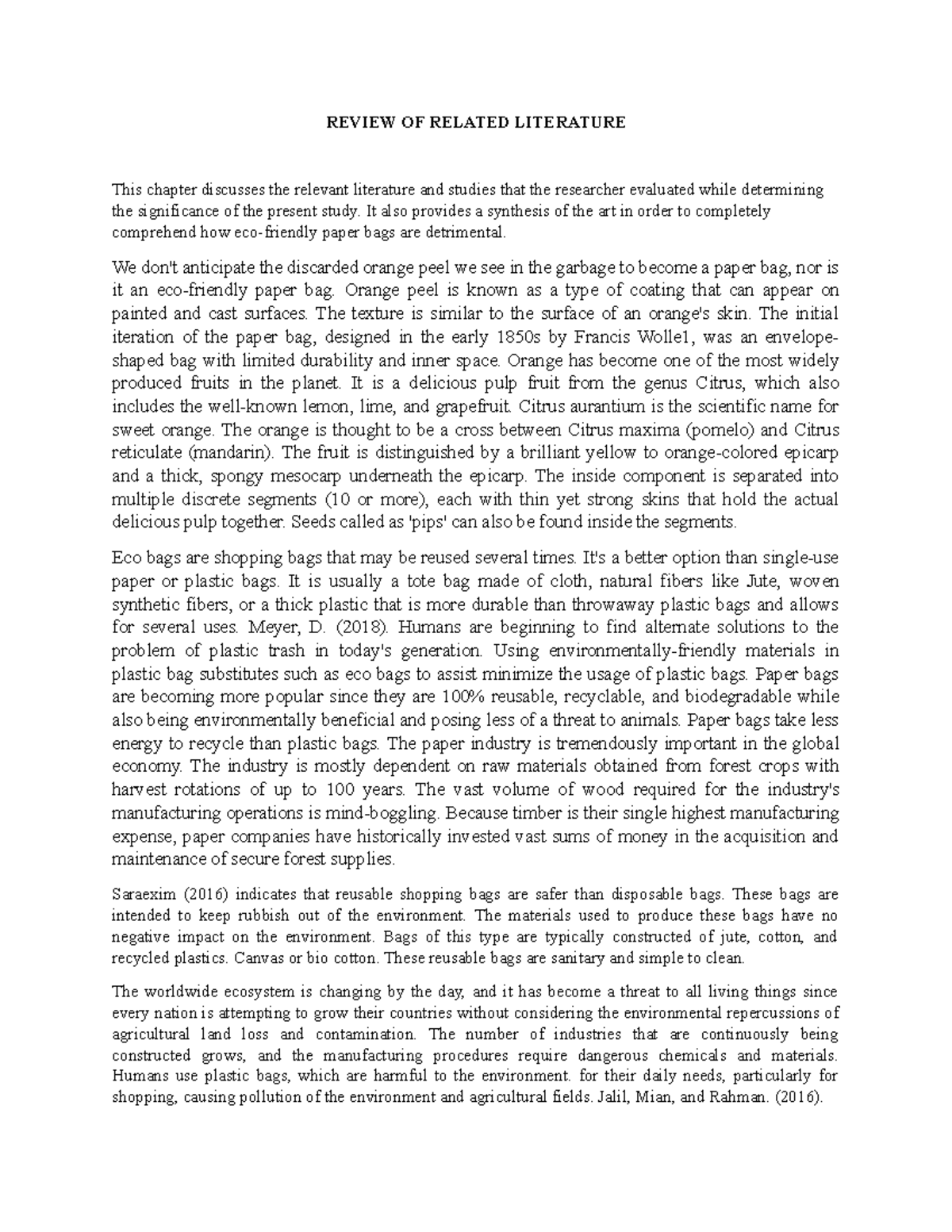 Review OF Related Literature - REVIEW OF RELATED LITERATURE This ...