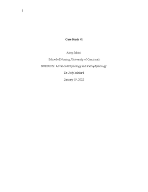 NURS8022 Case Study #4 10 - Case Study #4- A 39-year-old woman comes to the office complaining ...