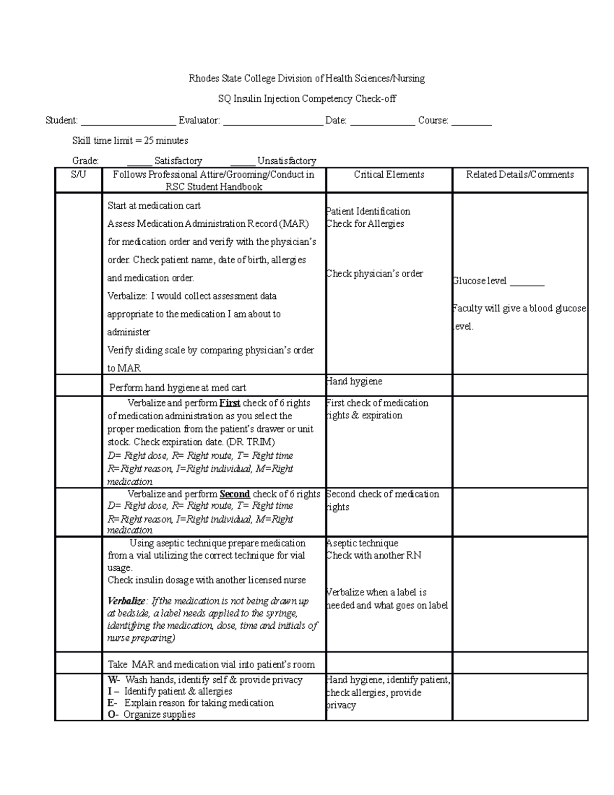 1 Subcutaneous injections How to - Rhodes State College Division of ...