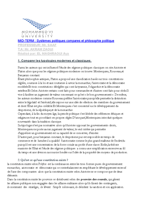 Fiche de lecture Libres d'obéir - Module: Systèmes politiques compares ...