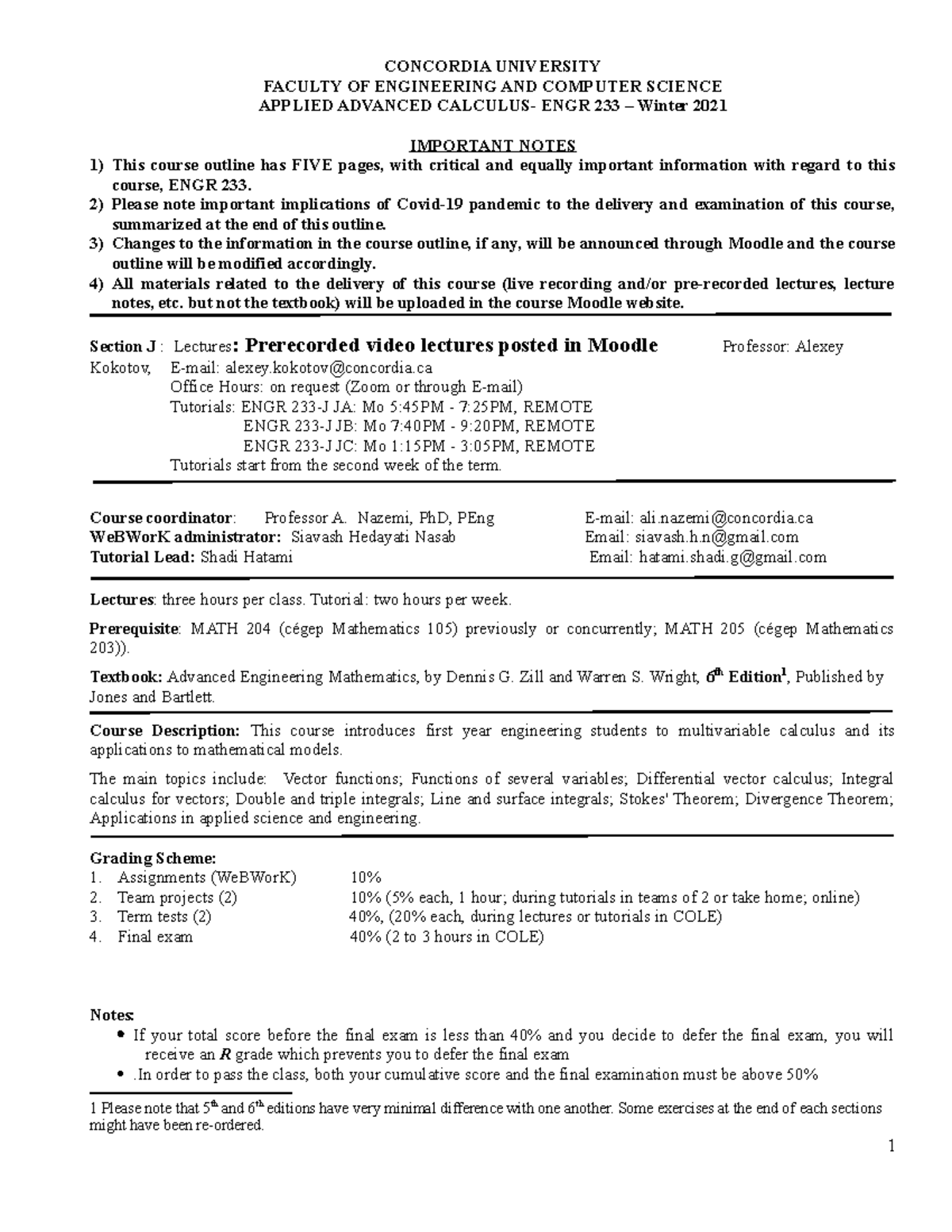ENGR 233 outline-Winter 2021 Finalized Sentout With Colewording ...