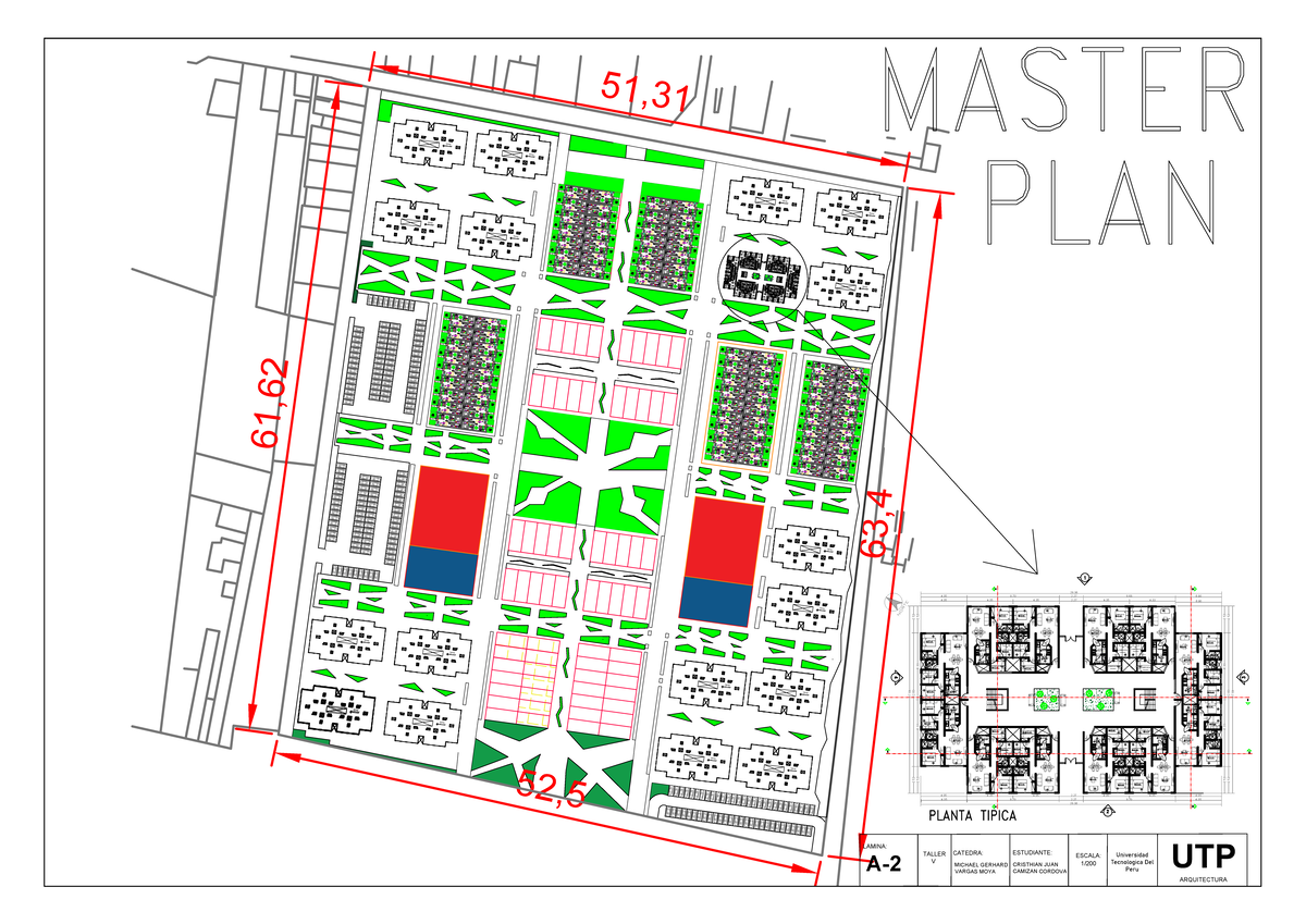 Master PLAN - taller arquitectonico - 51, 63, 61, 52, 234 567 1 A- UTP ...