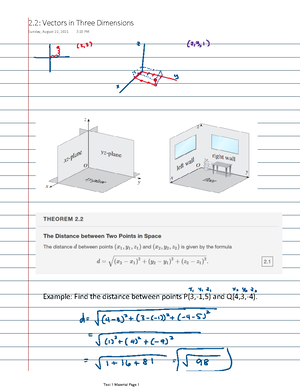 2.1 Vectors in the Plane - MATH 3333 - 2: Vectors in the Plane Sunday ...