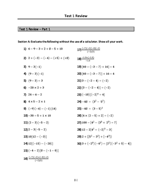 Business Math - Practice Test - Practice Math Test The Business School ...