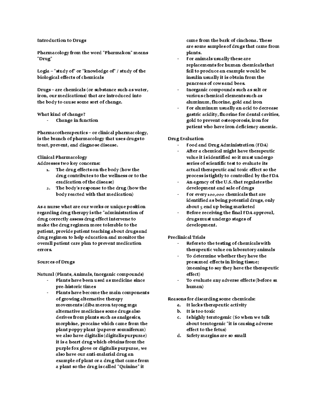 Pharmacology Introduction - Introduction to Drugs Pharmacology from the ...