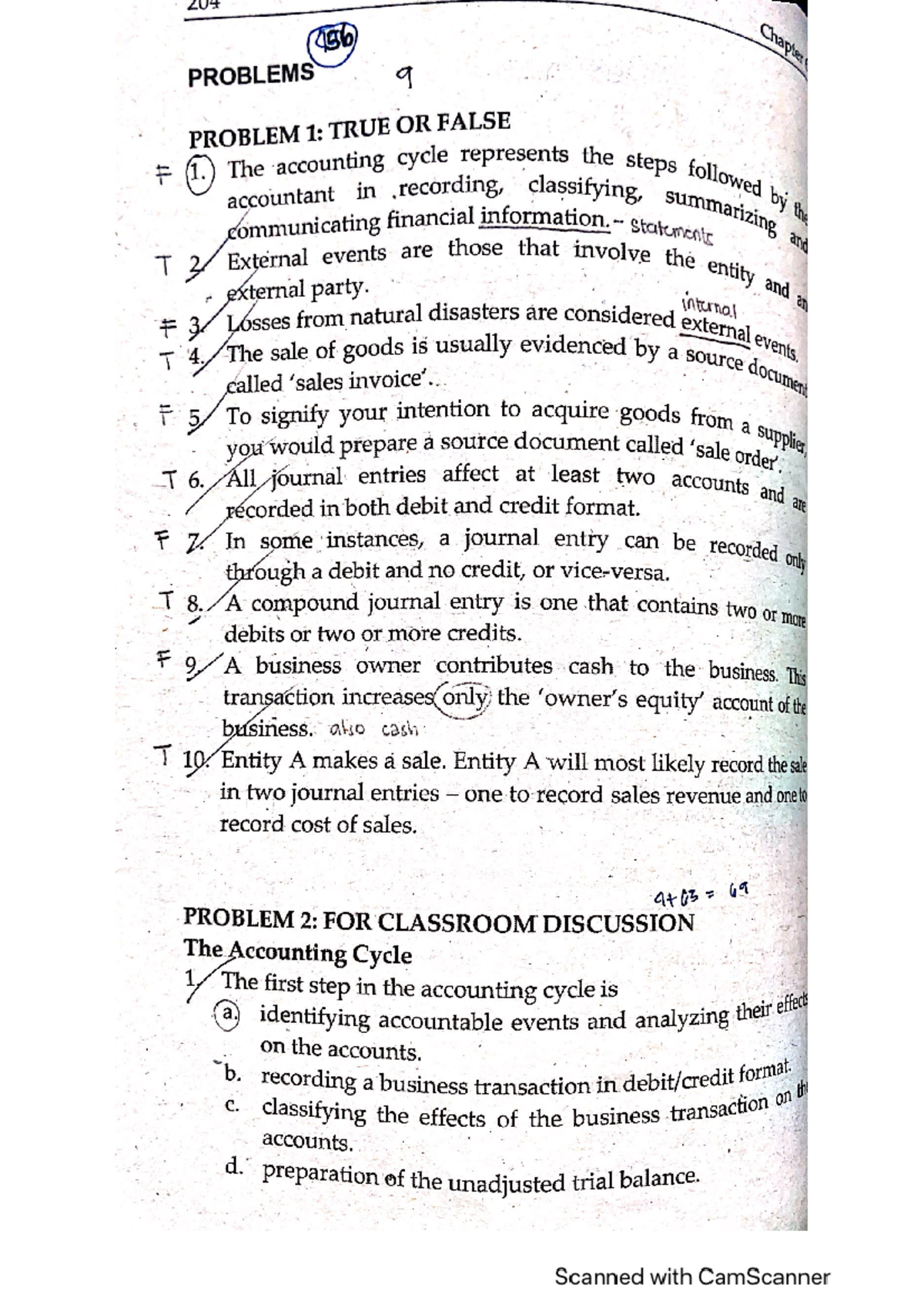 Chapter-6-Problems - True or false answers - Agriculture - Studocu