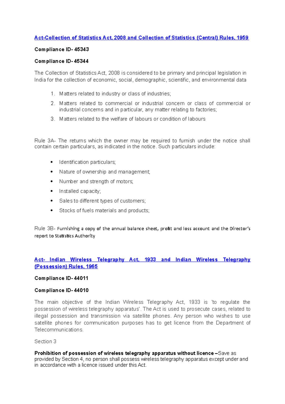 Act - blaa blaa - Act-Collection of Statistics Act, 2008 and Collection ...