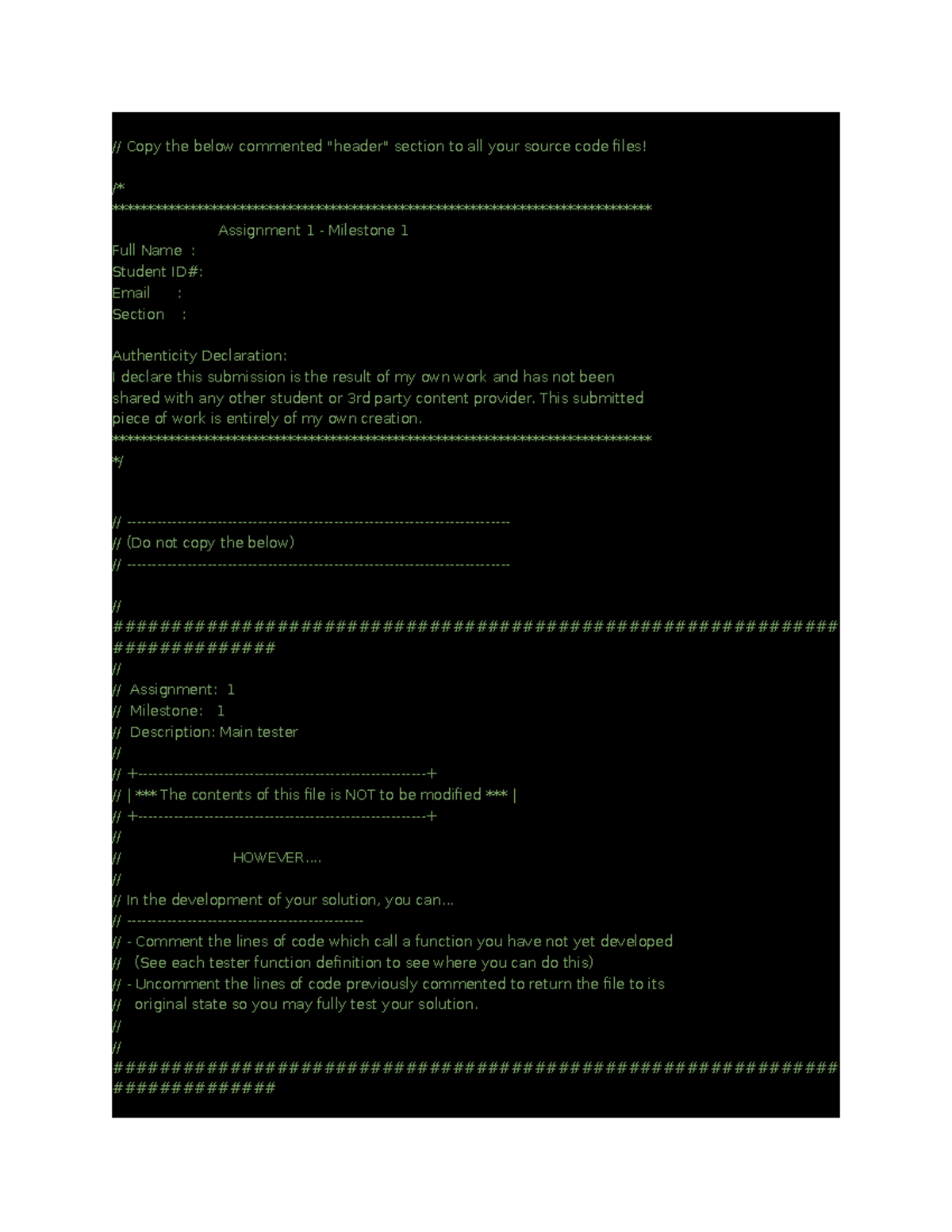 A1ms1dot C - // Copy the below commented "header" section to all your ...