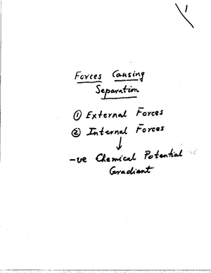 Separation problems - CHE 603 - Studocu