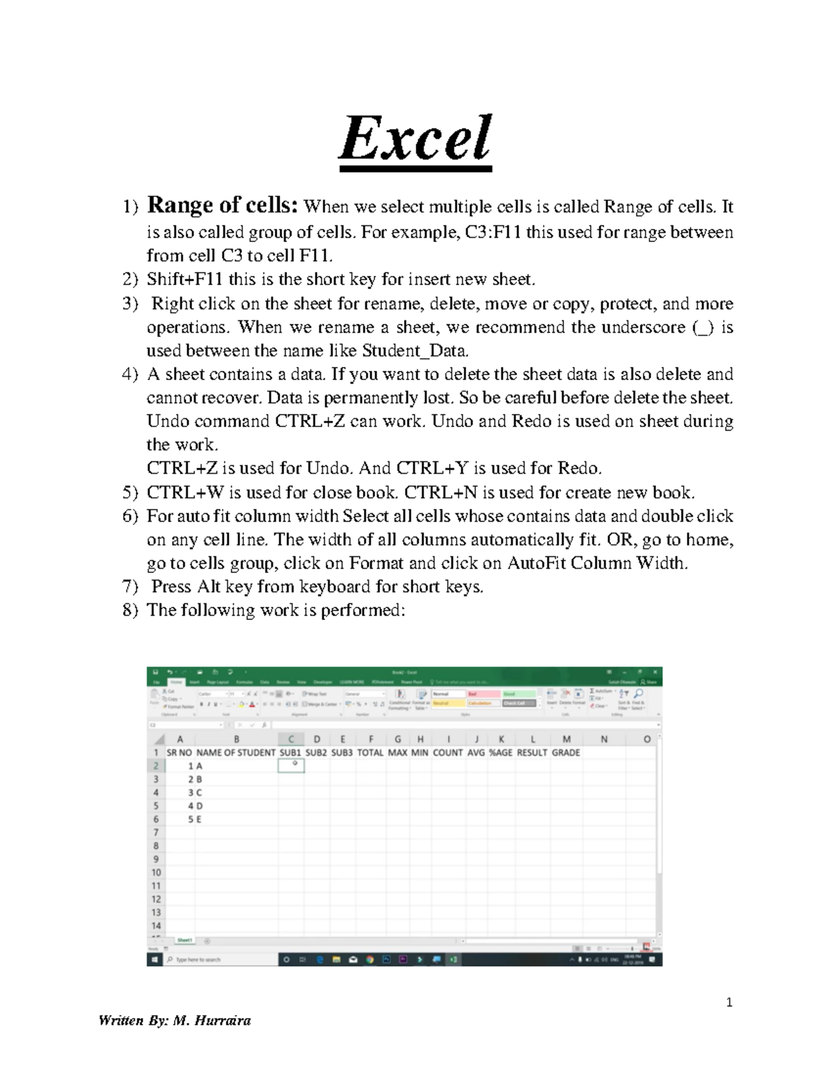 Excel Lecture 1 - Its help you while your studying a probability in ...
