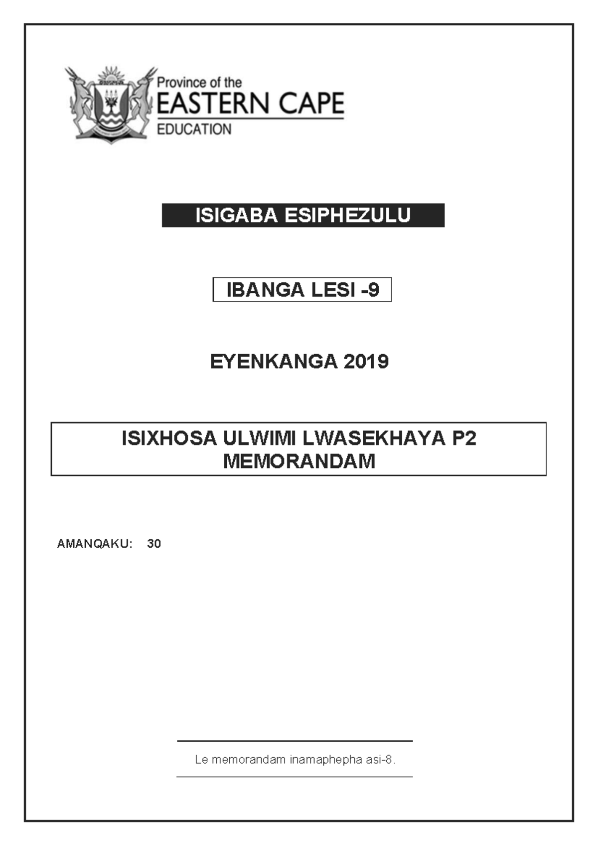 Fjfjfgohpvovuguug - ISIGABA ESIPHEZULU IBANGA LESI - EYENKANGA 2019 ...