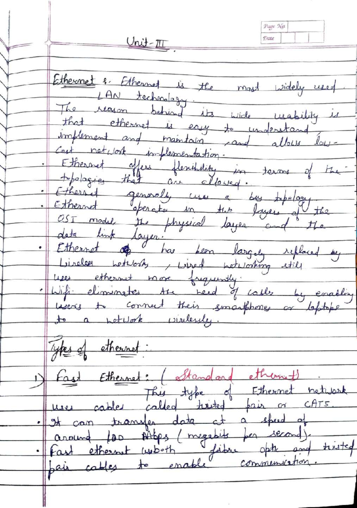 Unit-3,4 (CN) - CLASS NOTES - BA 501 - Studocu