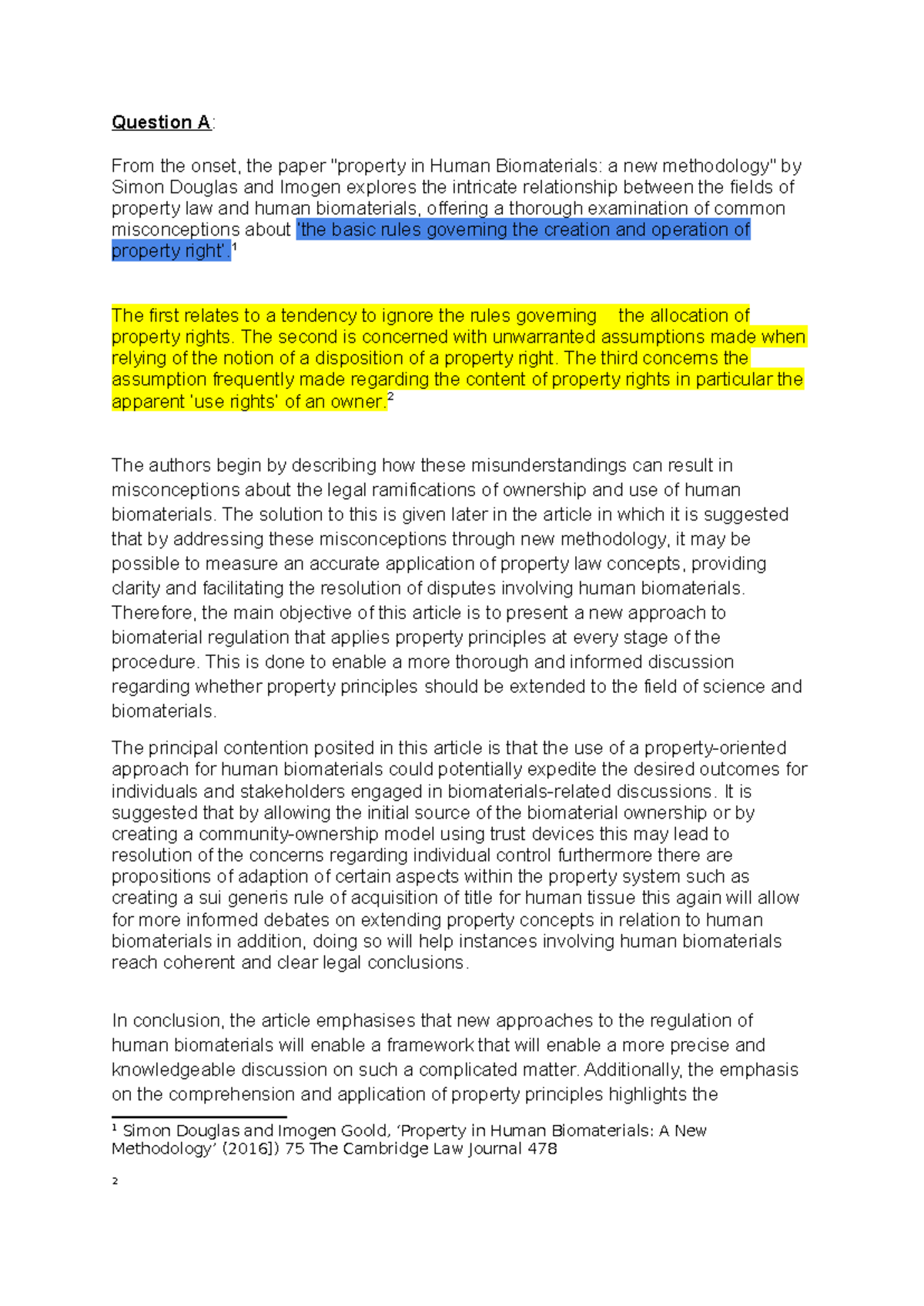 Document (9) PW - Hhjjj - Question A: From the onset, the paper ...