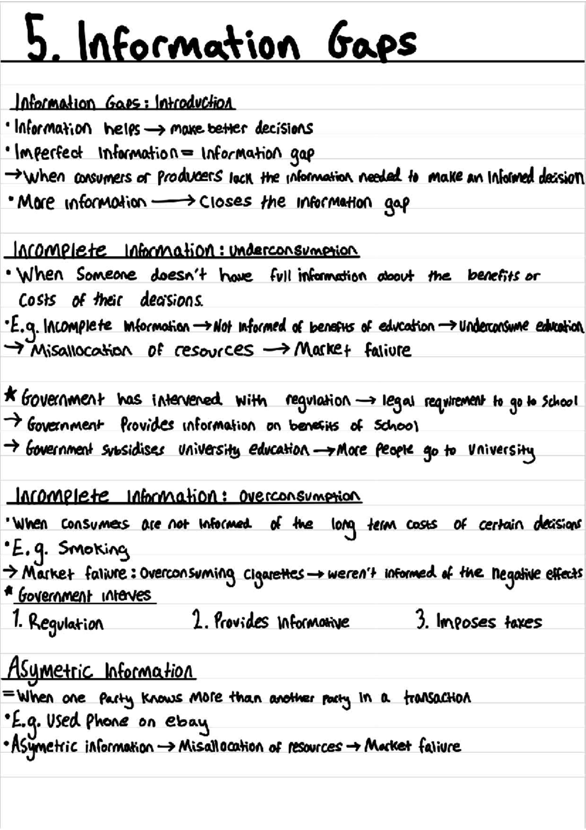Information Gaps - Studocu