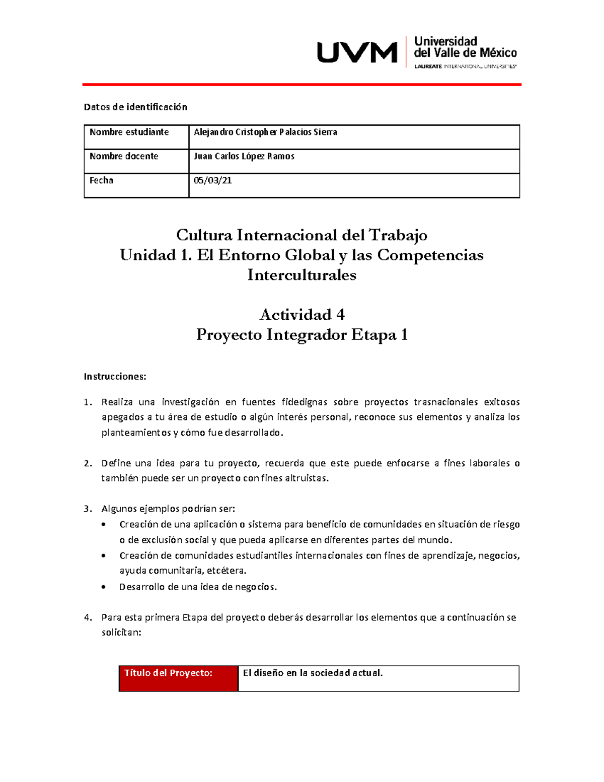U1 PIE1 ACPS - cdcdc - Datos de identificación Cultura Internacional ...