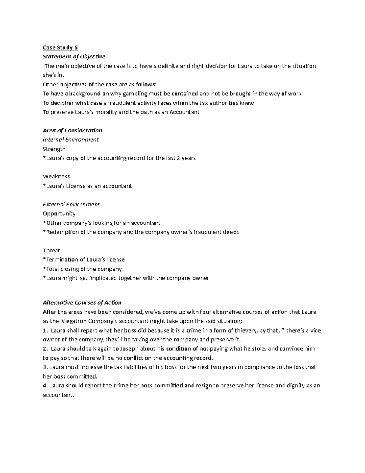 Case-Study-5-Meritocracy vs Family Loyalty - Case Study 6 Statement of ...