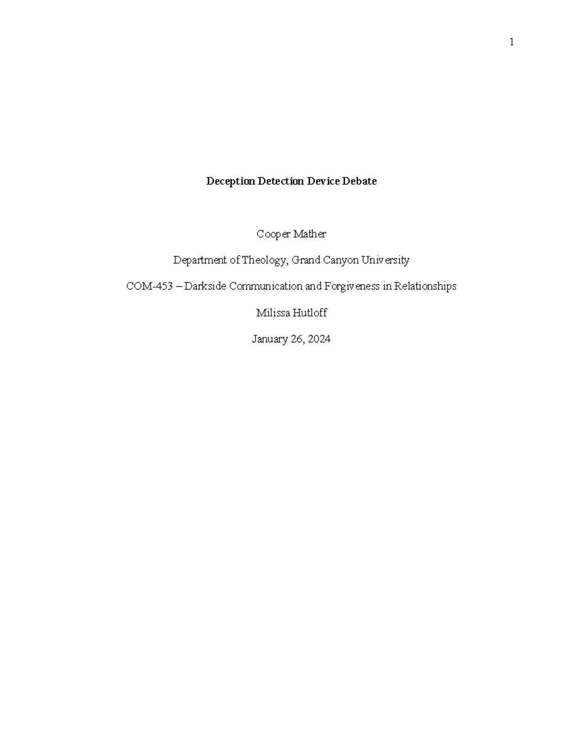 COM-453 - Deception Detection Device Debate - Deception Detection ...