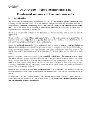 POLID408 Synthese - Synthèse de slides du prof. Julien Pomarede ...