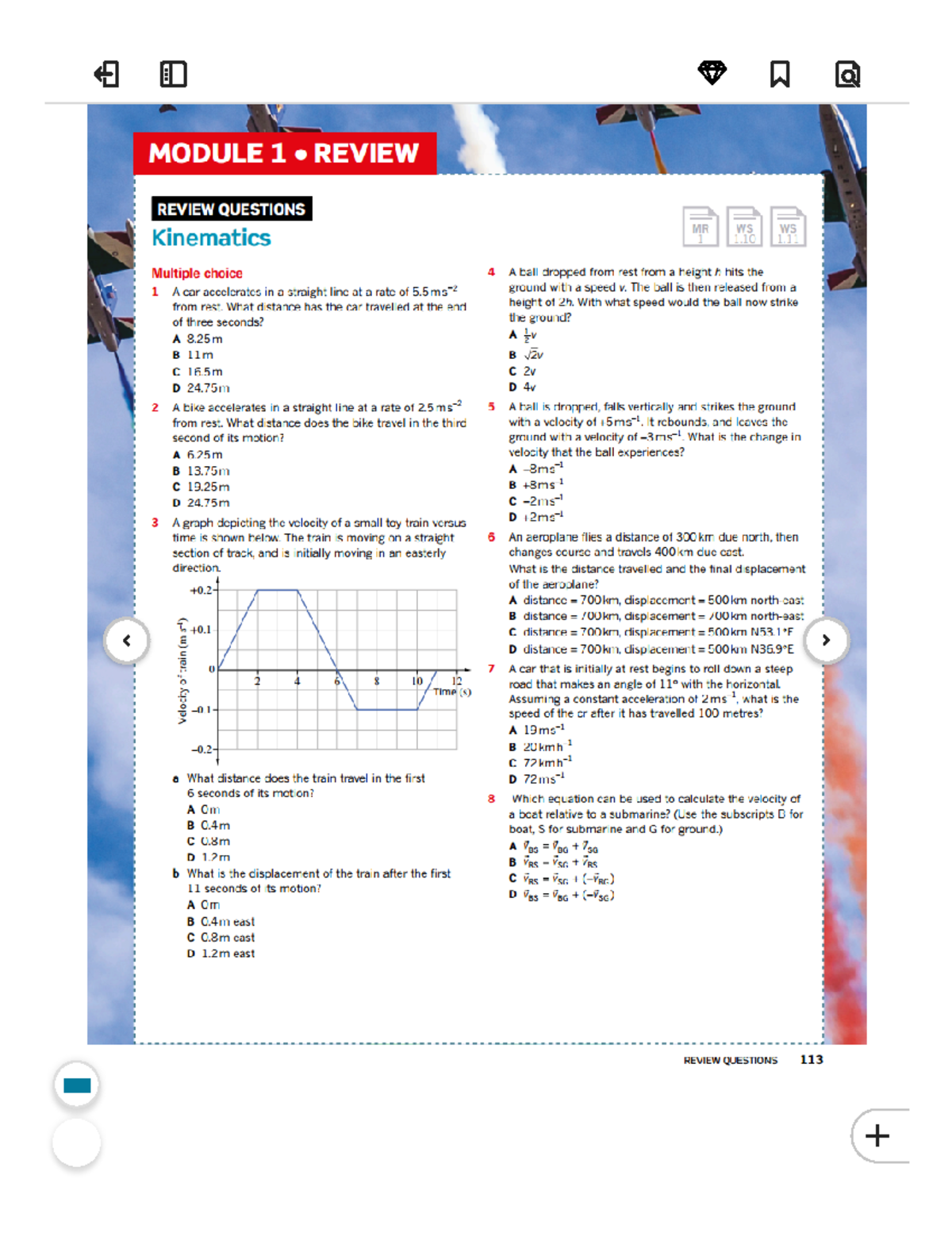 Pearson Y11 Module 1 Kinematics Review Q - Studocu