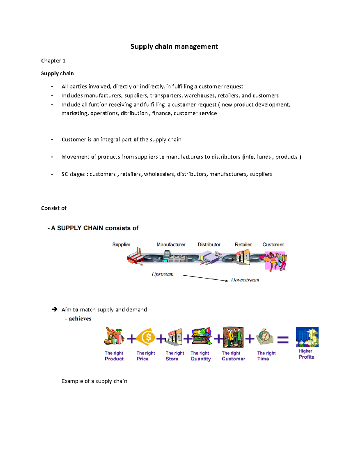 SCM - Coool - Supply chain management Chapter 1 Supply chain - All ...