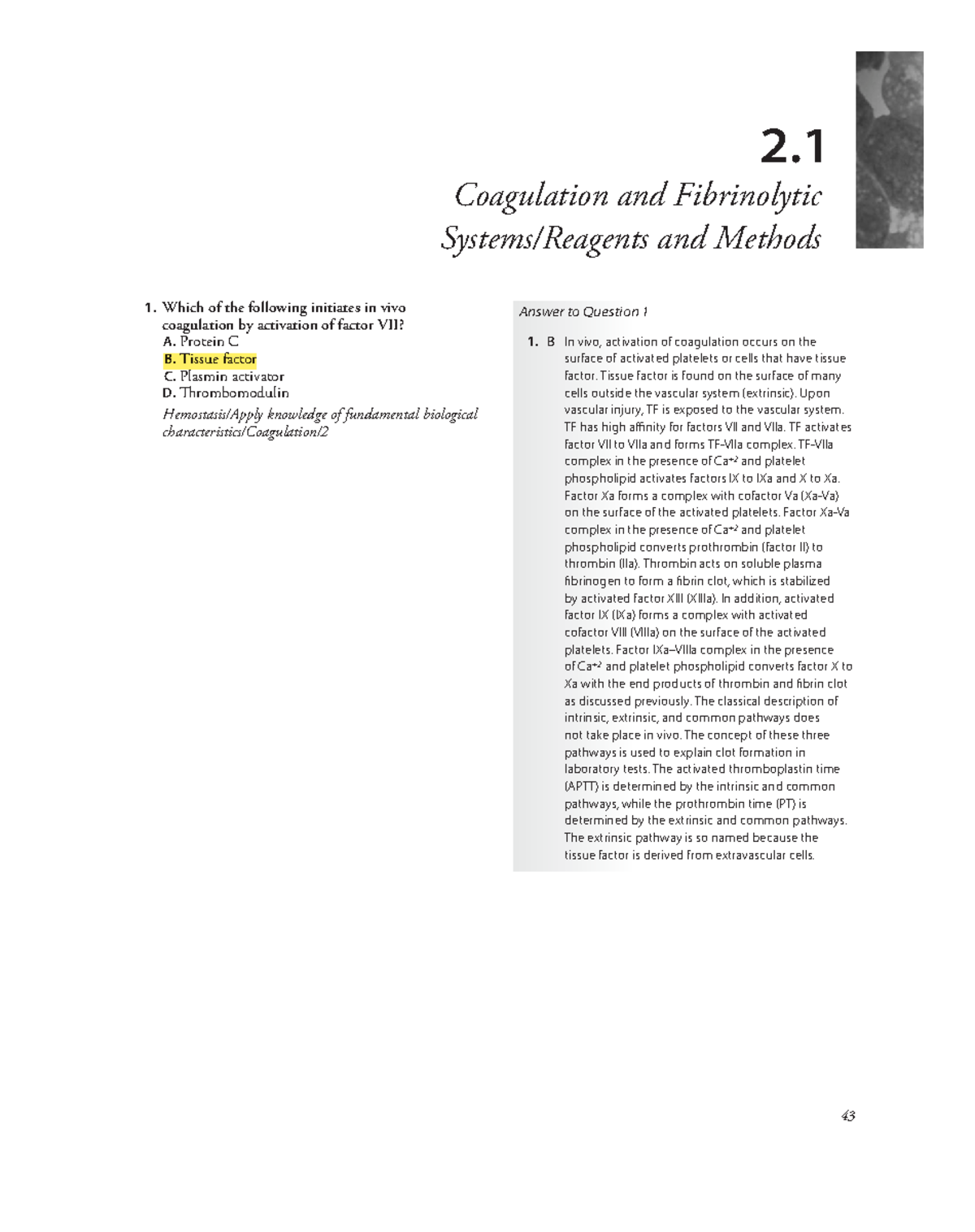 HARR-hema questionnaire - 43 2. Coagulation and Fibrinolytic Systems ...