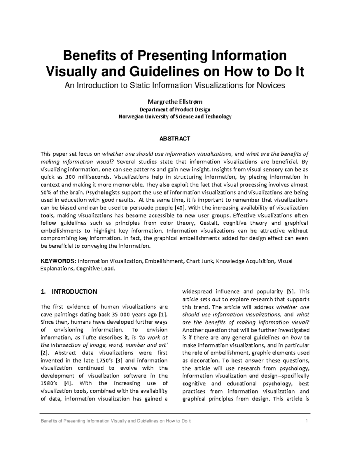 Visual Info presentations Benefits - Benefits of Presenting Information ...