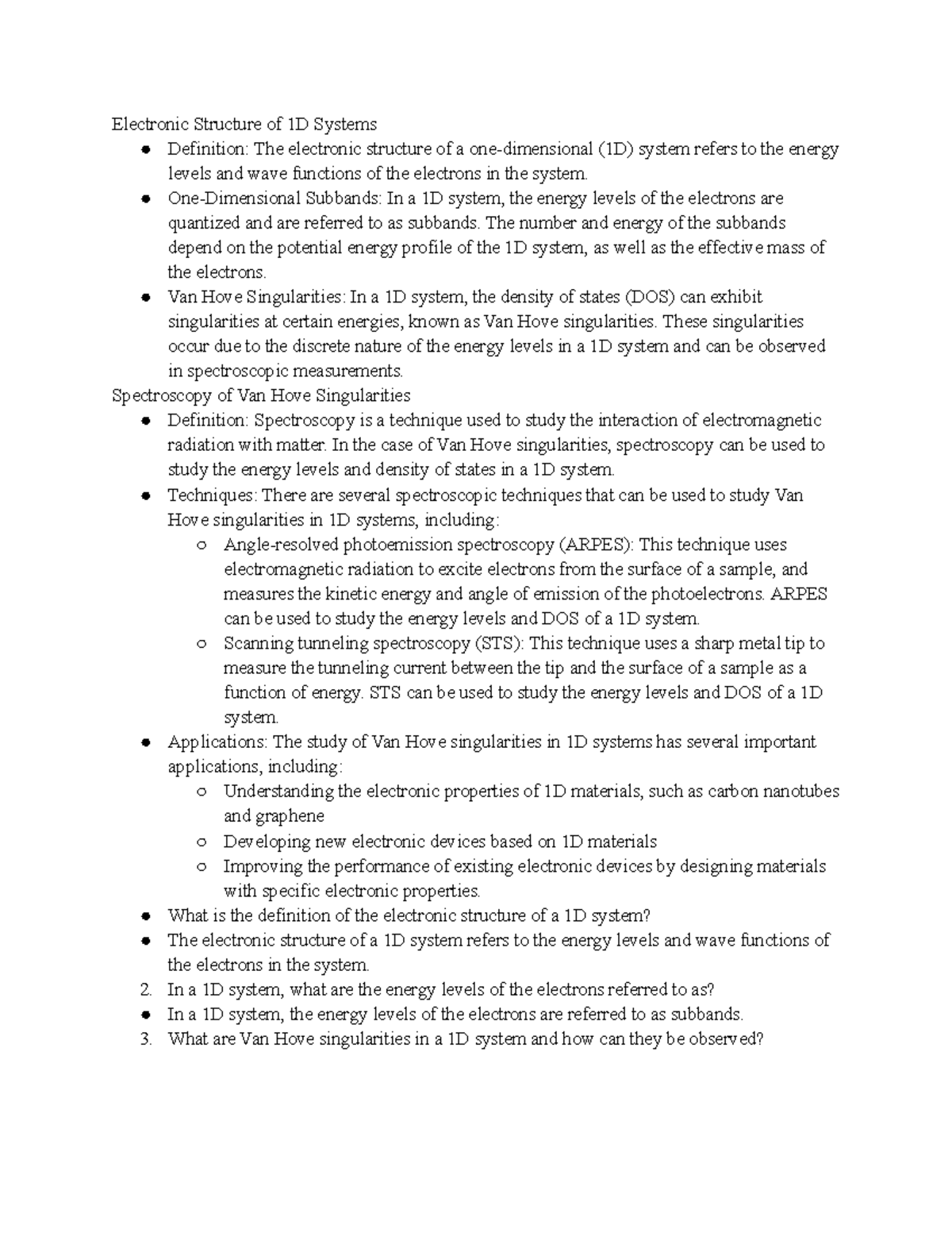 Concepts 47.3 Notes - Electronic Structure of 1D Systems Definition ...