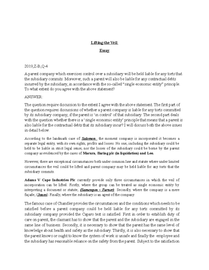 Example of First Class Essay on Corporate Governance, 2017 - 1 Word ...