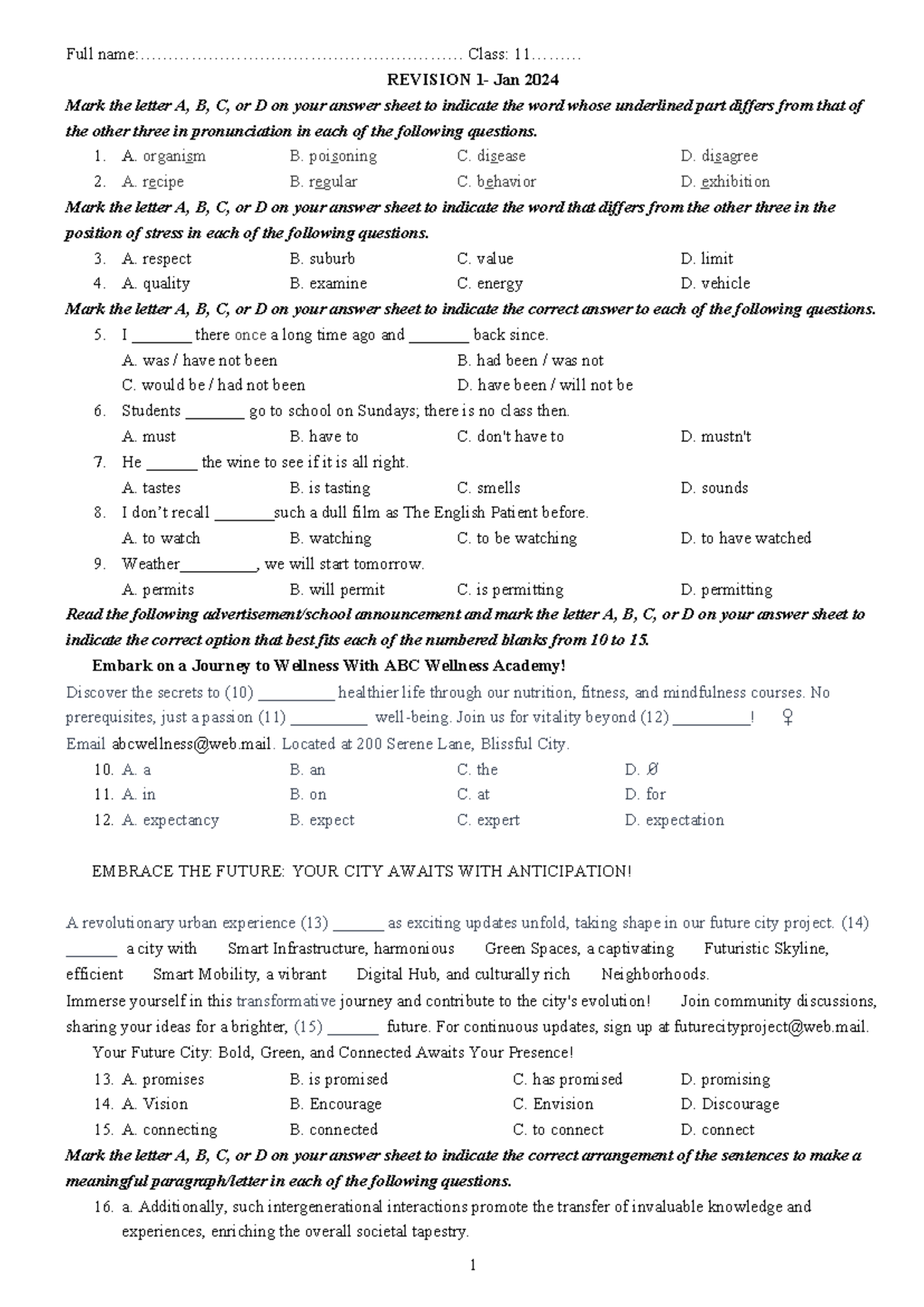 G1- Trang Nguyen E11- form minh họa (1)- hs - Full - Studocu