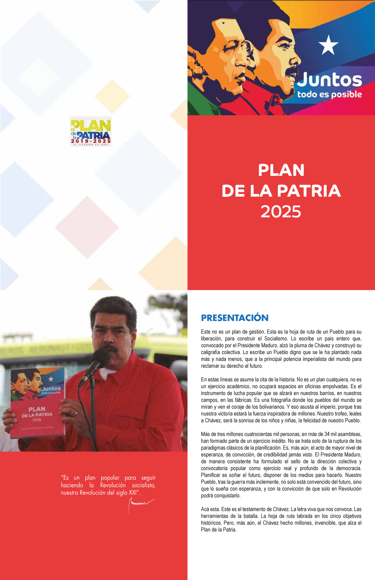 Desplegable PLAN Patria 2019 2025 - PLAN DE LA PATRIA 2025 Hacia la ...