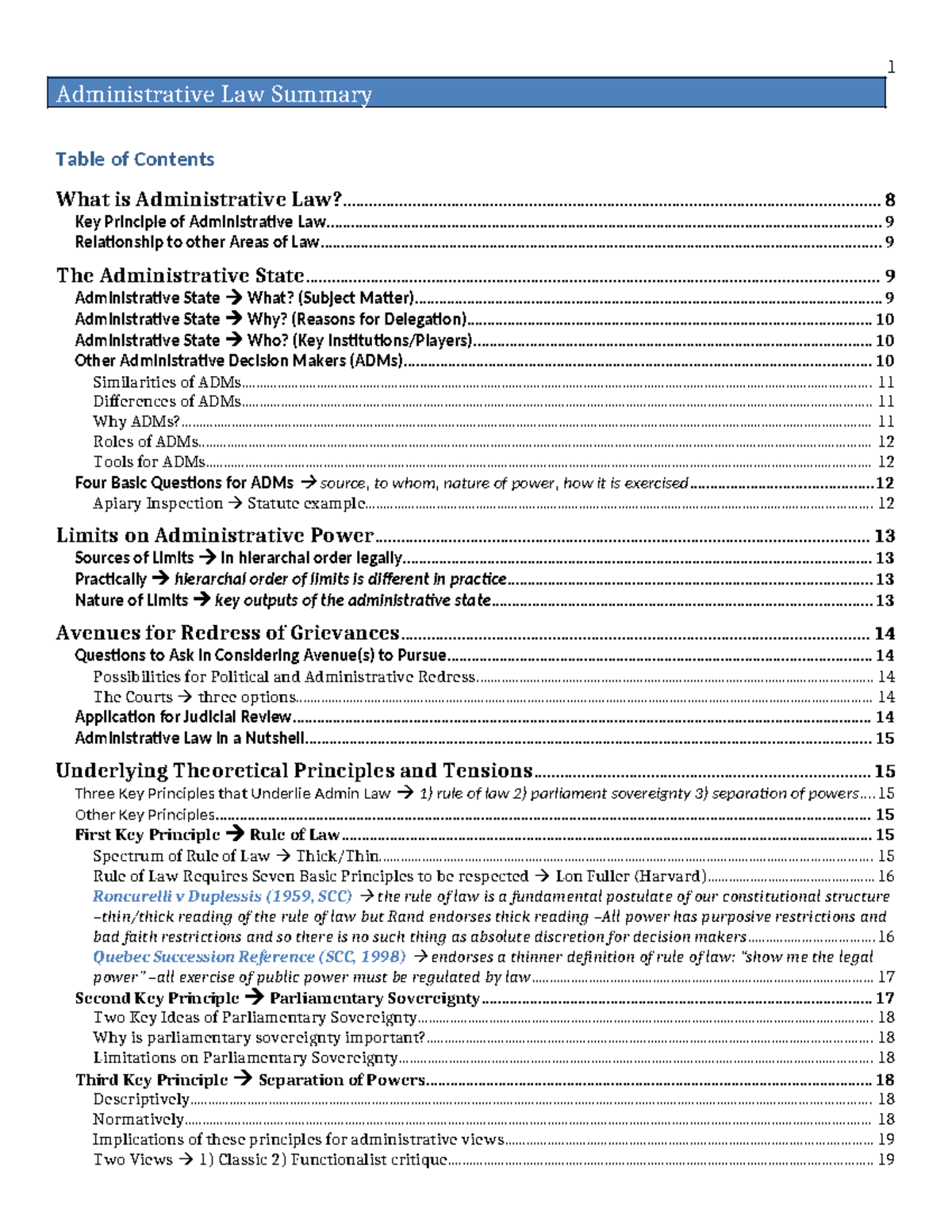 Admin-Long-Summary - admin law notes - Administrative Law Summary ...