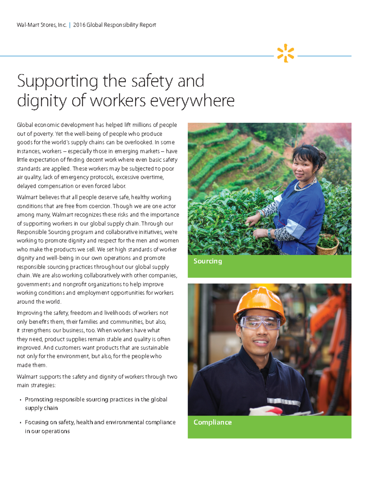 Walmart- Safety An introduction - Wal-Mart Stores, Inc. | 2016 Global ...