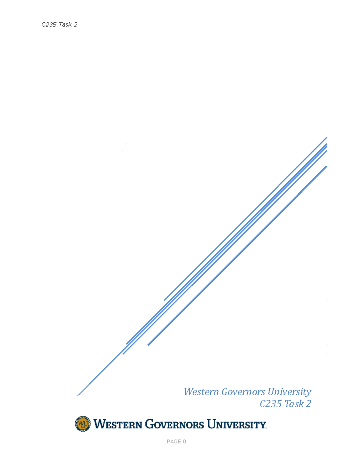 C235 Task 2 template - Task 2 - C235 Task 2 Western Governors ...