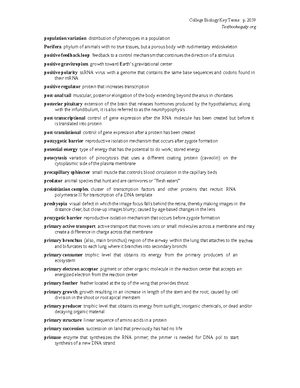 LAB EXAM Review - BIO 111 – Lab Exam Review Know all the parts of the ...